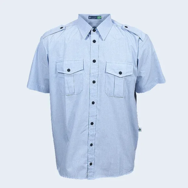 Camisa Azul Mescla Infantil | Loja Escoteira