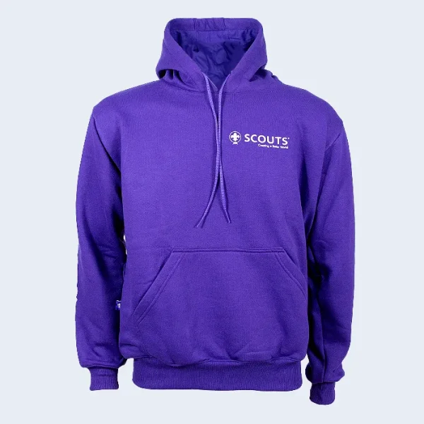 Moletom com Capuz World Scout Masculino Roxo | Loja Escoteira